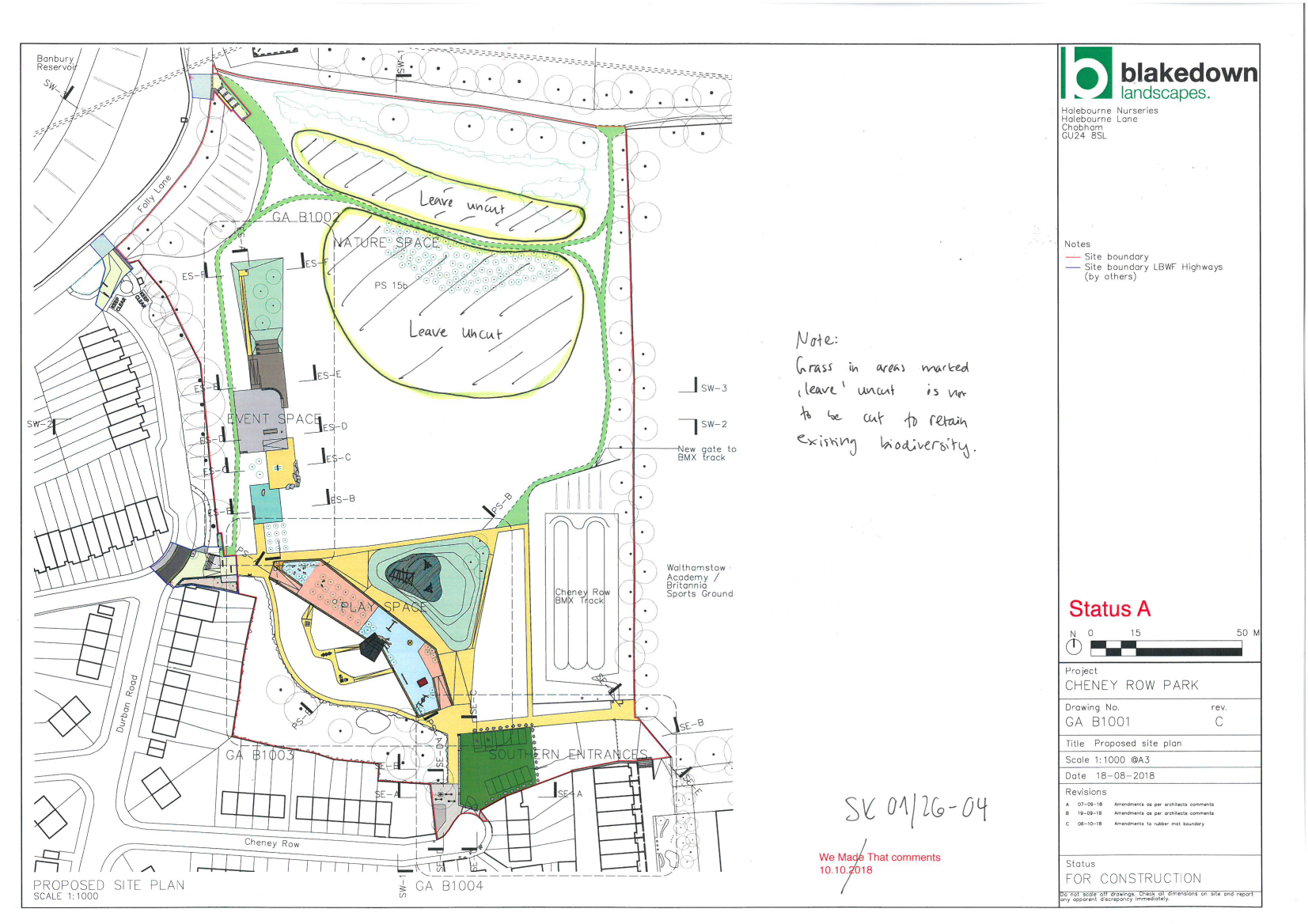 Grass cutting plan - FoCRP